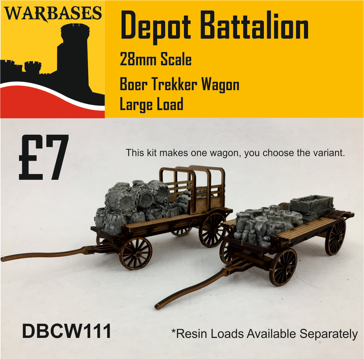 Boer Trekker Wagon – Entoyment Wargaming and Hobby Centre