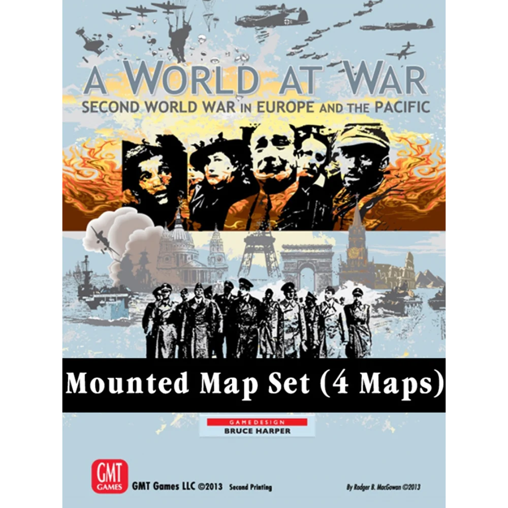 A World at War Mounted Maps – Entoyment Wargaming and Hobby Centre
