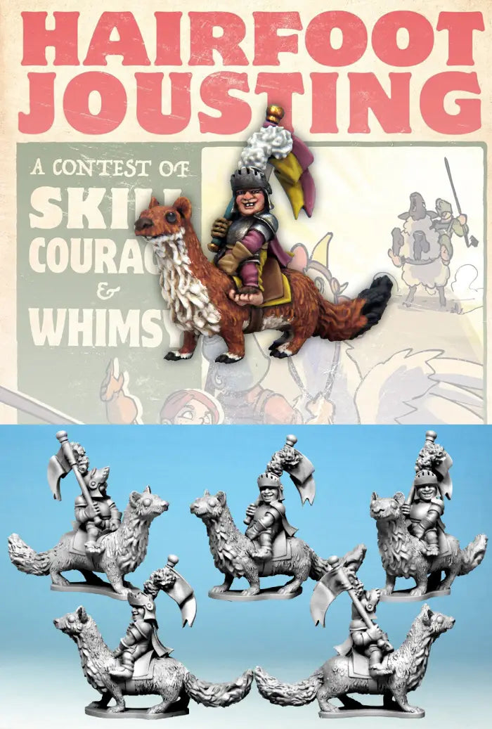 Hairfoot Jouster riding a Giant Weasel. – Entoyment Wargaming and Hobby ...